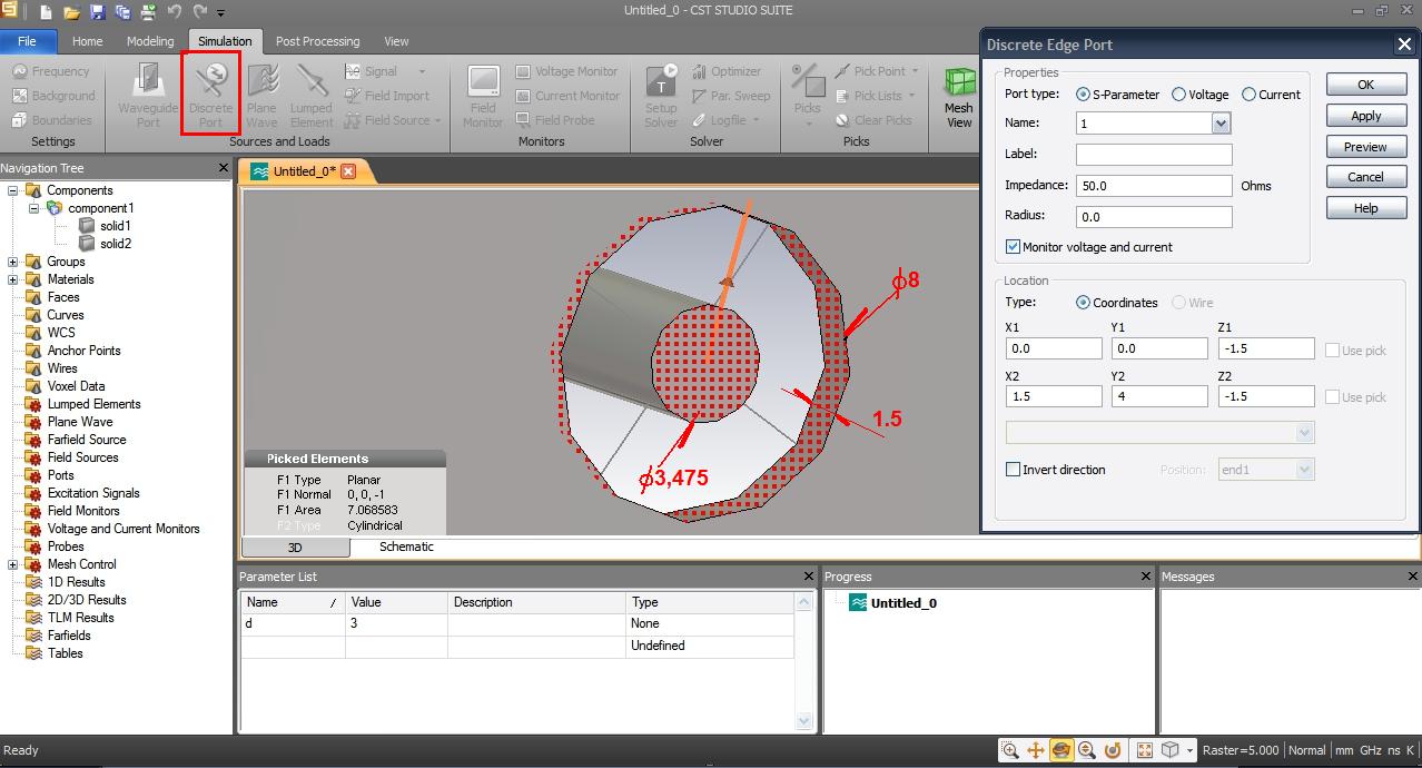 Assigning port in CST - 微波EDA网