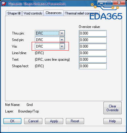 dynamic shape 到VIA距离无法自动避让出现DRC是什么问题 - 微波EDA网