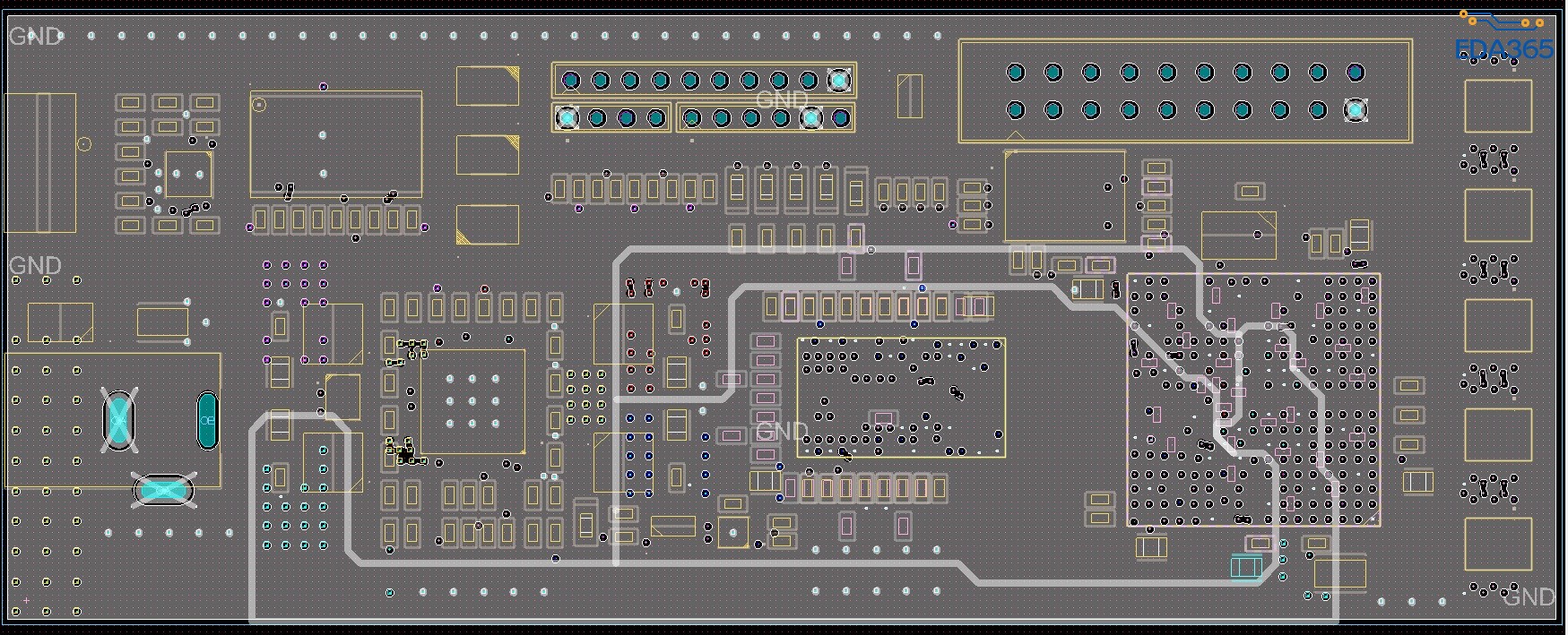 我的6层FPGA板, 请大家指点. - 微波EDA网