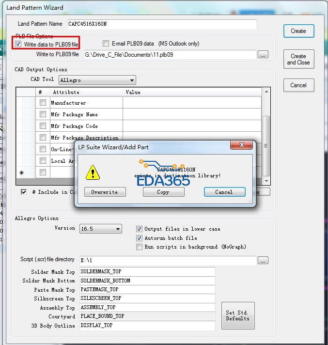 LP wizard发生问题，无法生成封装 - 微波EDA网