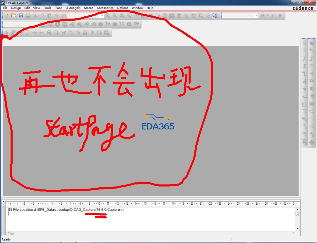 關閉Cadence OrCAD V16.6 啟動StartPage網站頁面方法二，可以用到 V16.5版本 - 微波EDA网