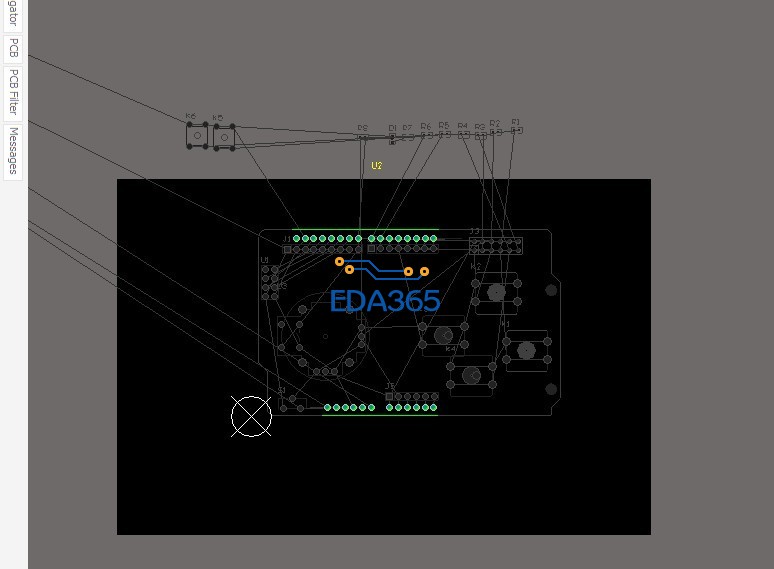 AD9为什么我从原理图导入PCB时有一个元件不是在可视区域？ - 微波EDA网