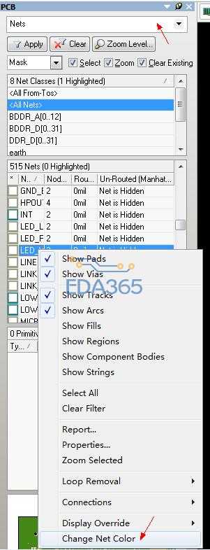 AD09可如何给不同网络赋上不同的颜色？（走线、焊盘和飞线一起改变）加5分。 - 微波EDA网