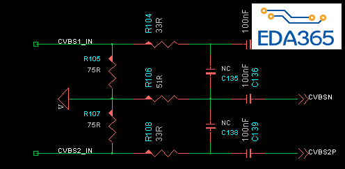 请教CVBS画面整个图像偏白色？ - 微波EDA网