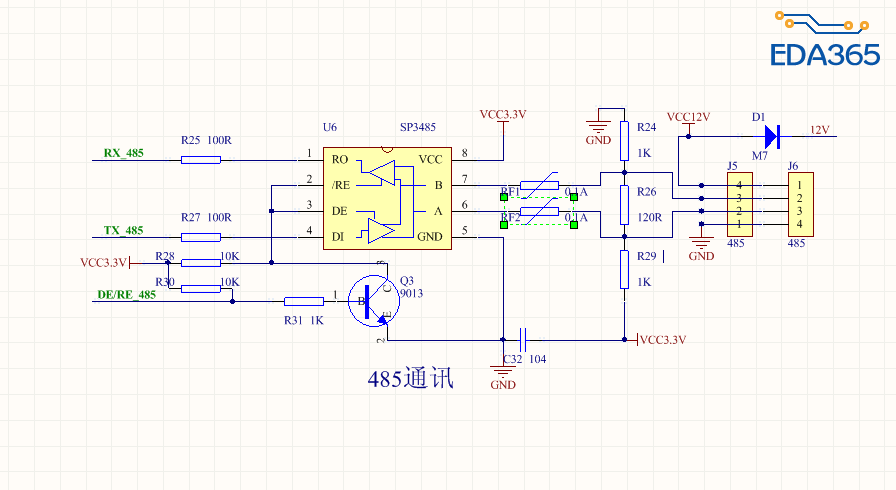 关于SP3485远距离通信不正常问题 - 微波EDA网