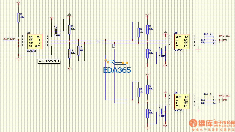 大虾们，RS485应用电路不解。 - 微波EDA网