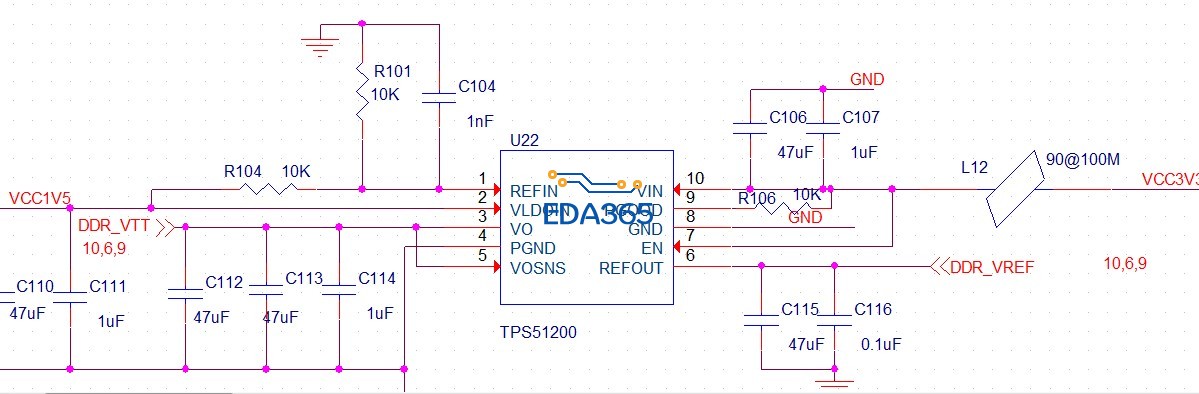 DDR参考电压被拉低，求大神解析 - 微波EDA网