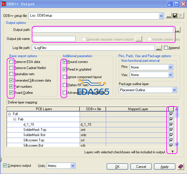 expedition出odb++要怎么设置啊 - 微波EDA网