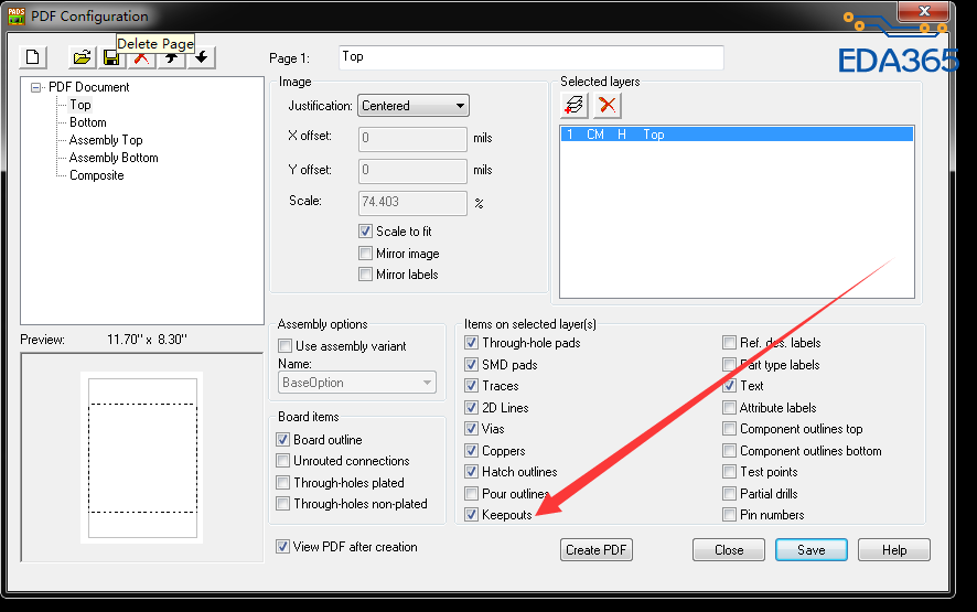 PADS 9.3中，在creat pdf中，如何把keepout导出来？ - 微波EDA网