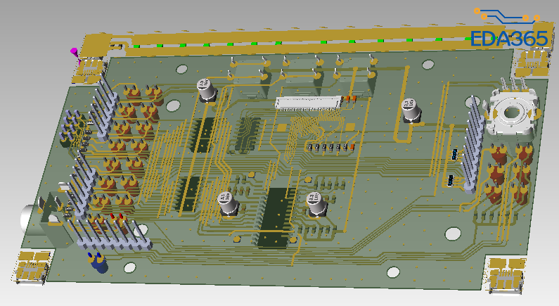 PADS V1.2 3D图效果 - 微波EDA网