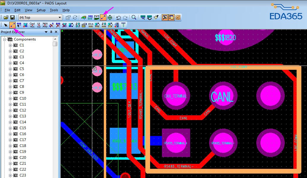 pads能不能直接在pcb里面给元器件添加网络 - 微波EDA网