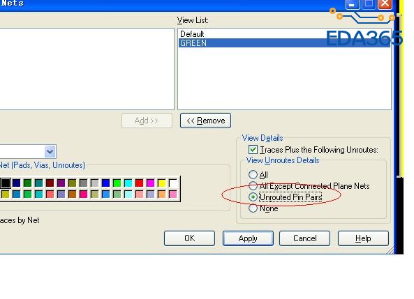 PADS layout 带网络的元件管脚显示颜色问题 - 微波EDA网