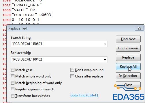 PADS Logic 批量修改封装 - 微波EDA网