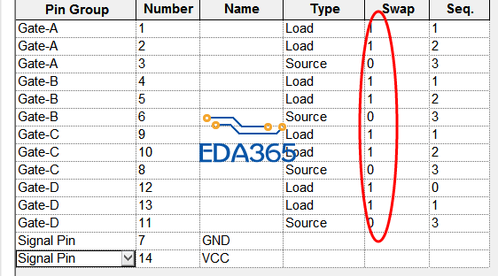 PADS LOGIC 做part decal时SWAP的作用 - 微波EDA网