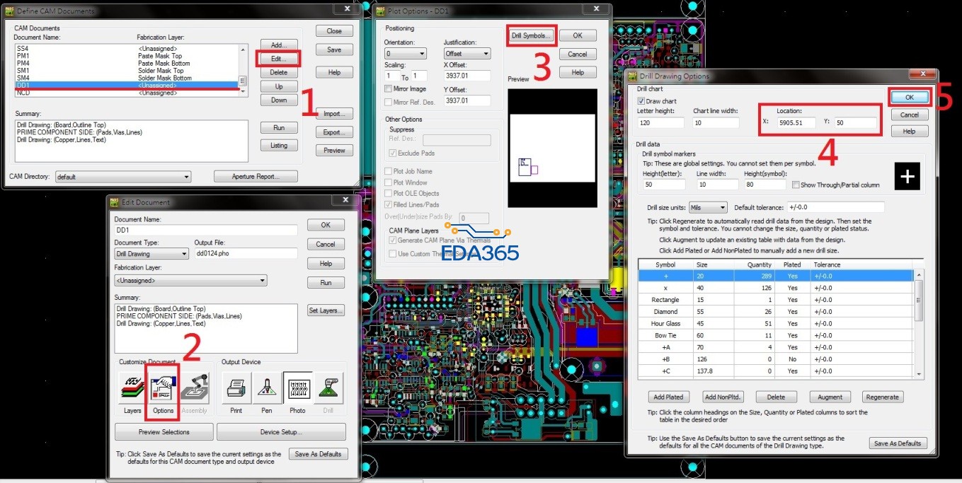 PADS 出光绘文件时钻孔层不清楚 - 微波EDA网