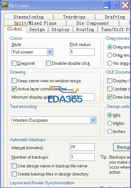 PADS点击TOOLS到OPTIONS - 微波EDA网