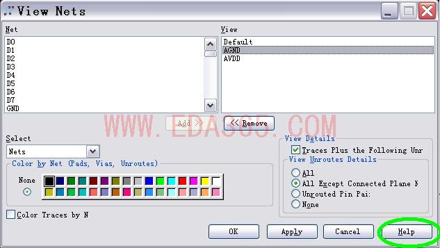 PADS2007 網絡顏色及可見性項目的設置 - 微波EDA网