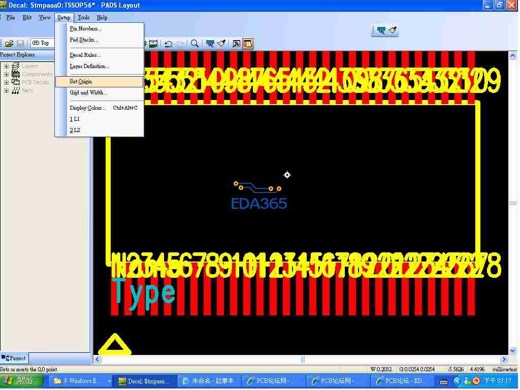 PADS PCB DECAL如何设置原点位置 - 微波EDA网