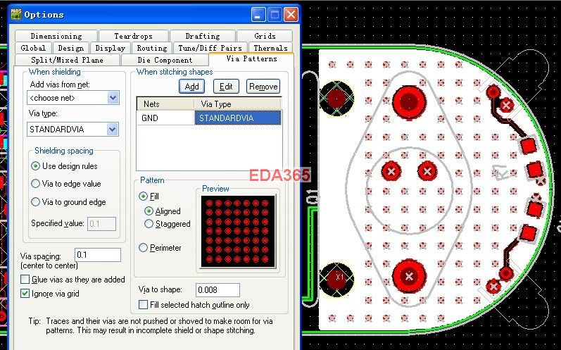新手求助，PADS2007怎么添加这些小点 - 微波EDA网