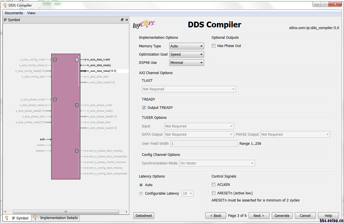 Xilinx DDS Compiler IP核使用问题，用过的高手来看一下 - 微波EDA网