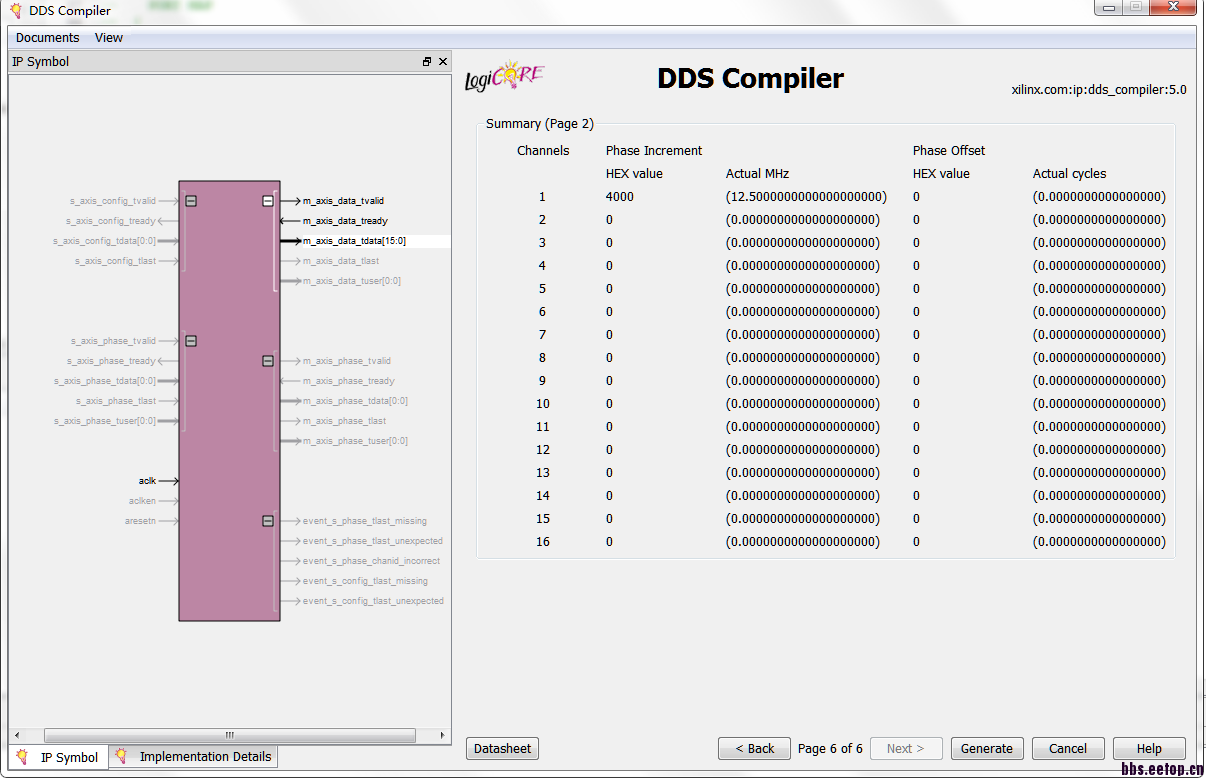 Xilinx DDS Compiler IP核使用问题，用过的高手来看一下 - 微波EDA网