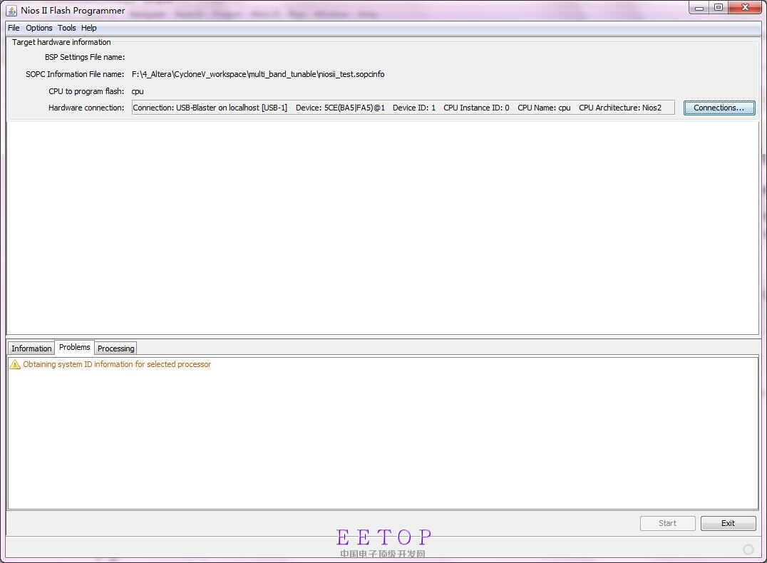 NIOSII flash programmer问题请教 - 微波EDA网