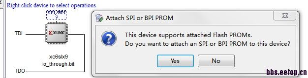 求解释在烧写程序时出现选择SPI和BPI - 微波EDA网