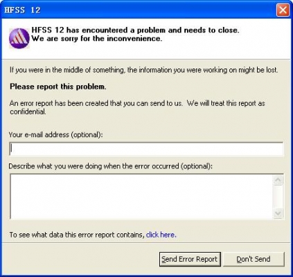 求助:HFSS 12不能重新打开工程 - 微波EDA网