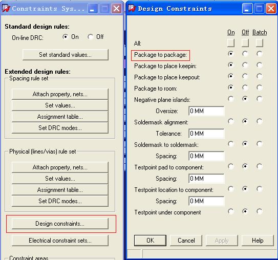 请问：在哪可以关掉Package to Package Spacing的DRC检测？ - 微波EDA网