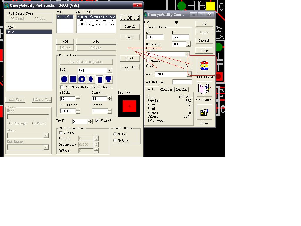 (求助）powerpcb中能否修改元件的某个焊盘尺寸 - 微波EDA网