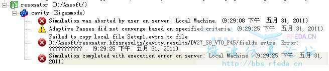 hfss12 谐振腔仿真时出现的问题，求高手解答！ - 微波EDA网